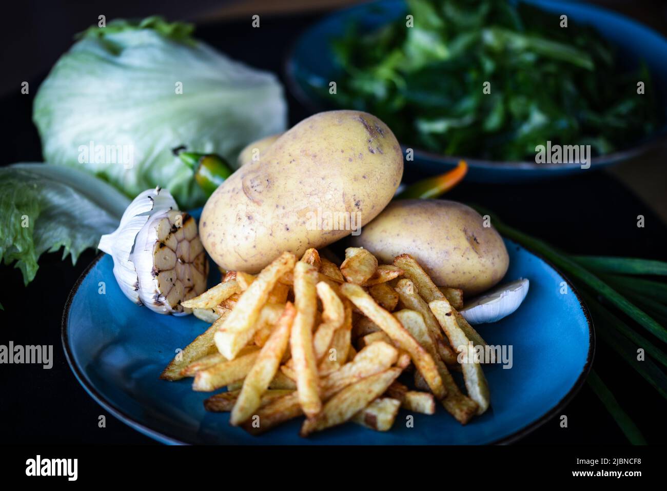 delicious home made french fires Stock Photo - Alamy