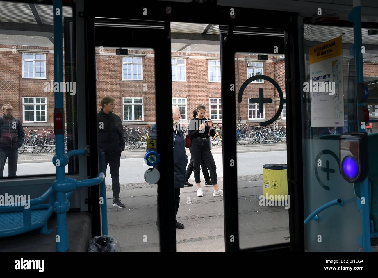 Copenhagen/Denmark/17 May 2022/Danish public bus transport service ...
