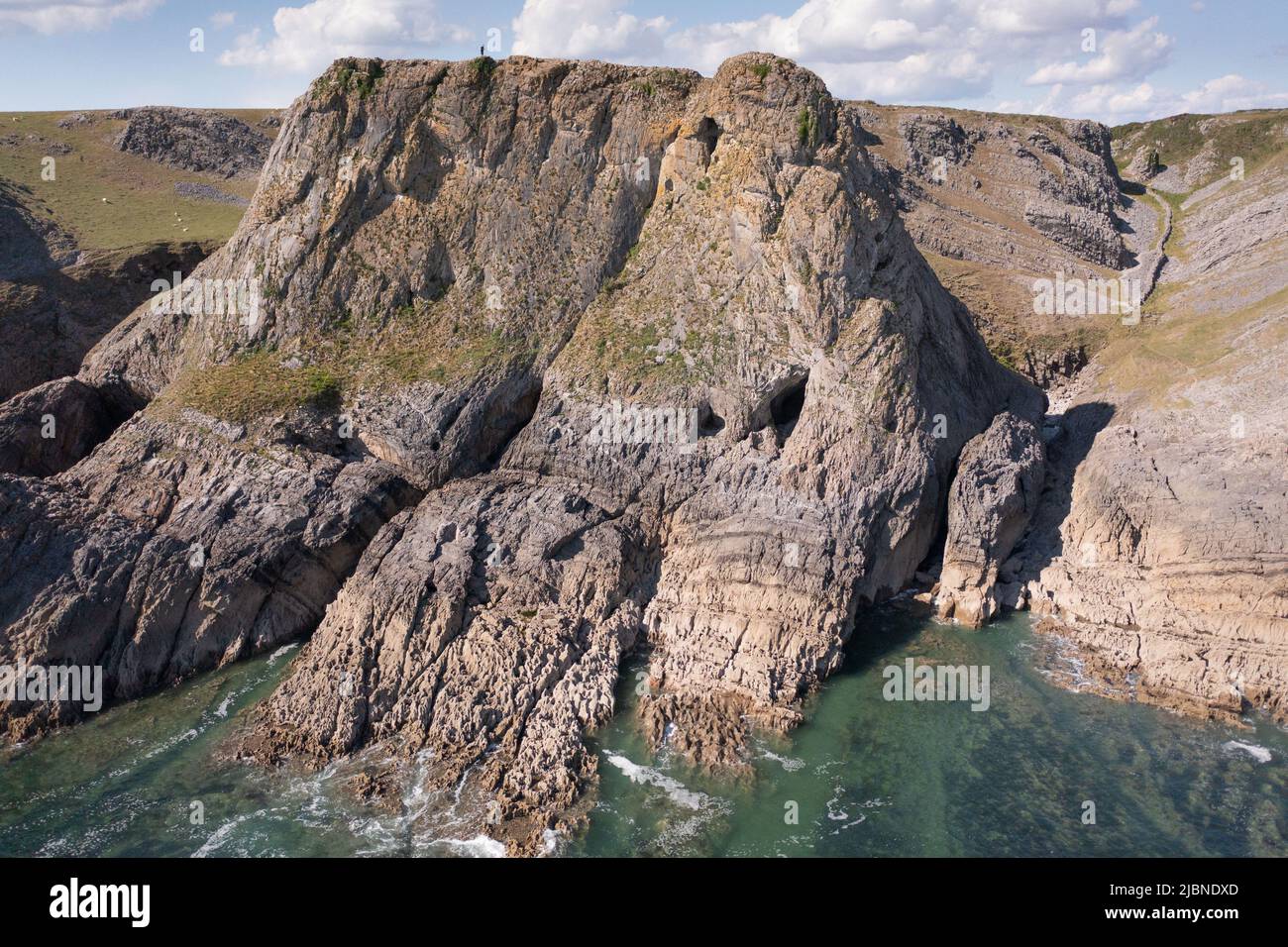 Paviland cave goats hole cave hi-res stock photography and images - Alamy