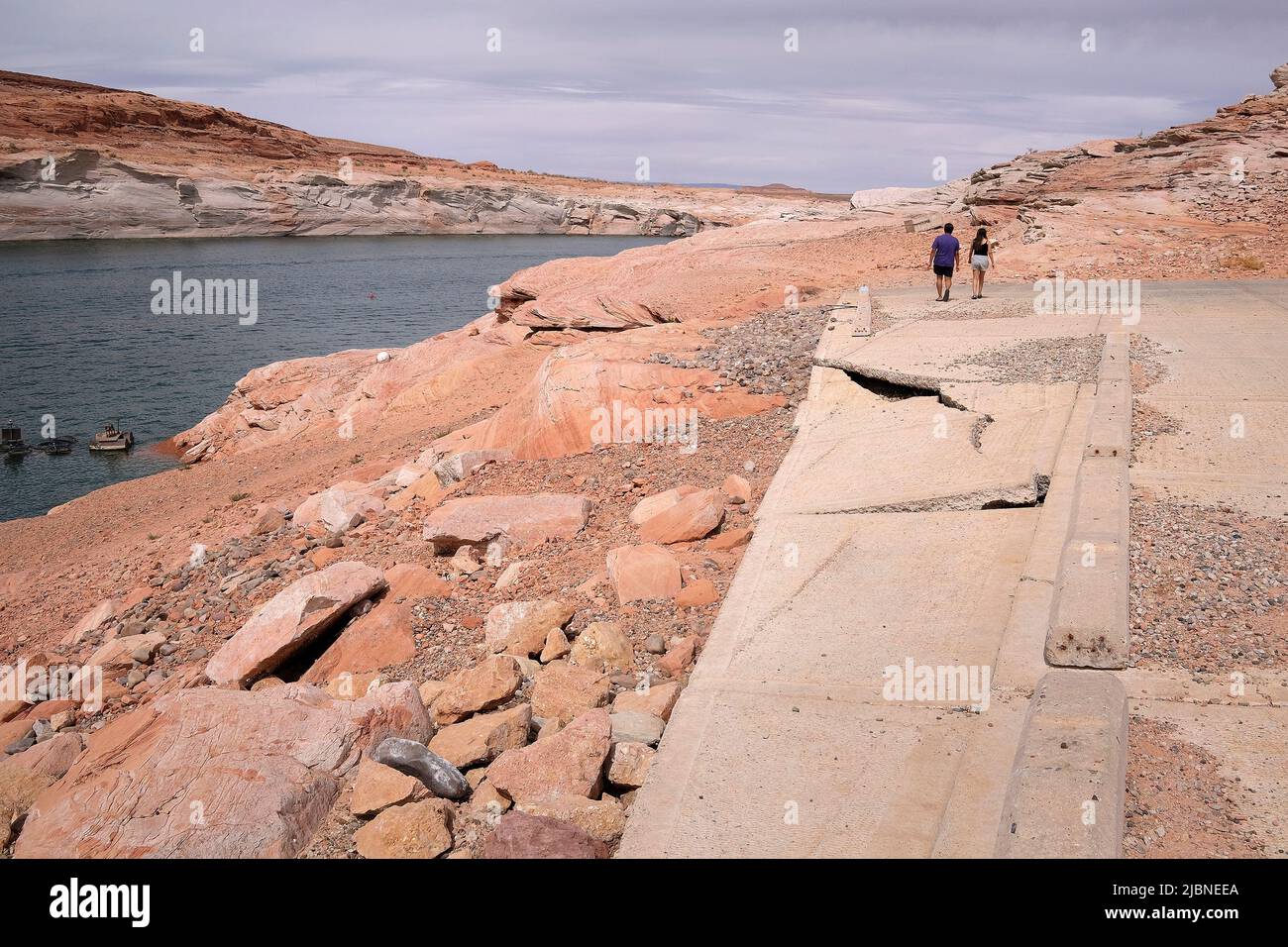 Page, Arizona, USA. 4th June, 2022. Antelope Point Public Launch Ramp ...