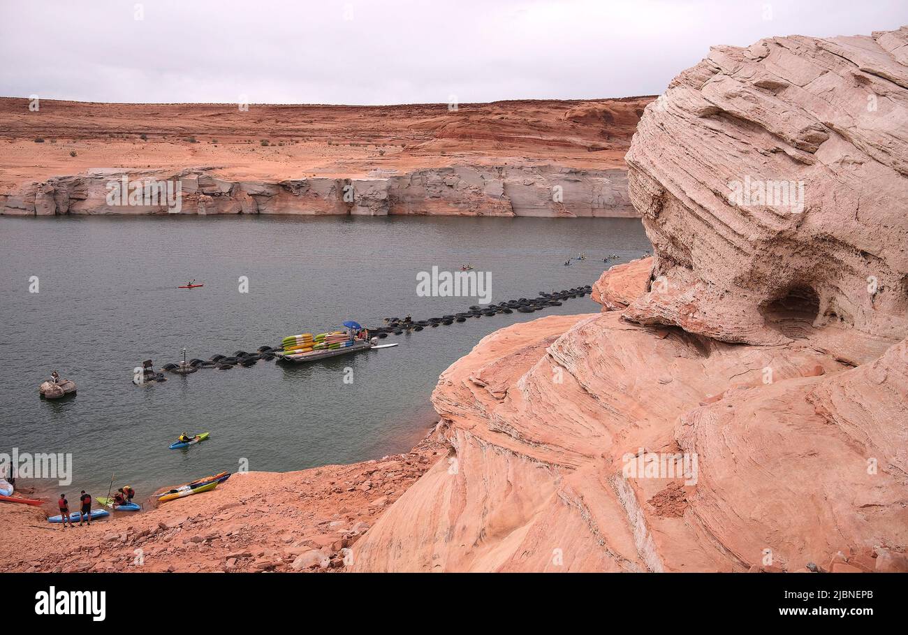 Page, Arizona, USA. 4th June, 2022. Antelope Point Public Launch Ramp ...