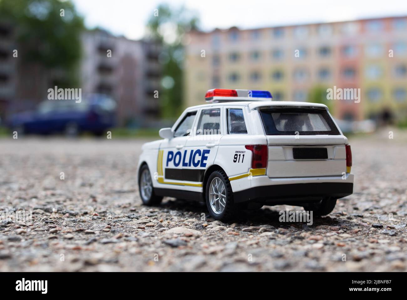 Model toy police car hi-res stock photography and images - Alamy