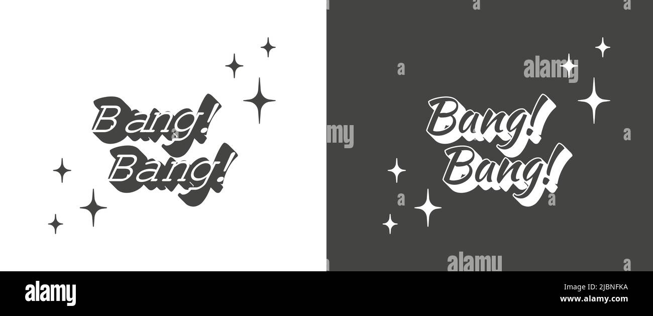 Bang Bang. pop art comic explosion Sign Template Vector Stock Vector ...