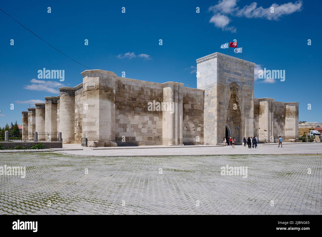 outside view of Sultan Han, traditional caravanserai, Sultanhanı ...