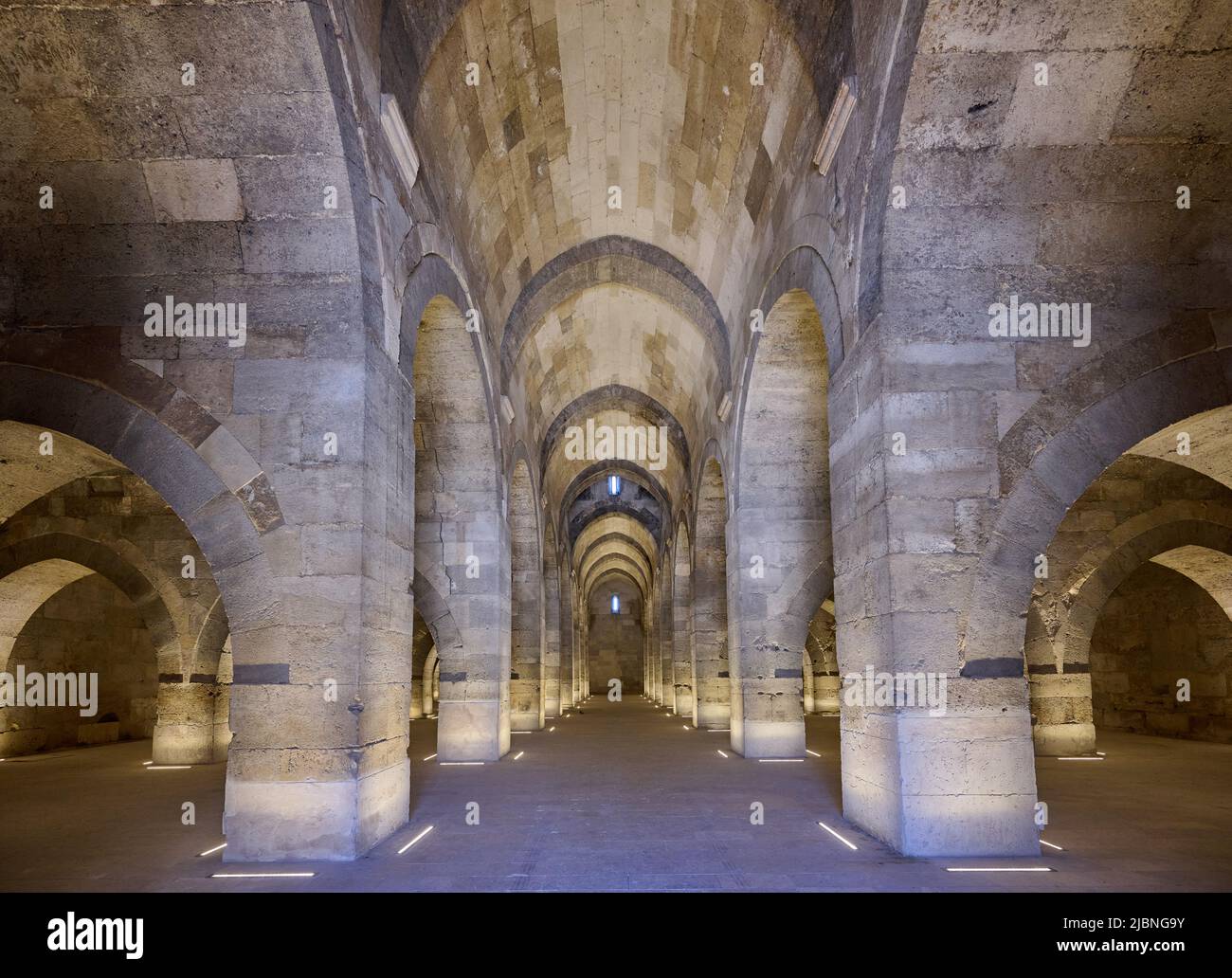 interior view of Sultan Han, traditional caravanserai, Sultanhanı ...