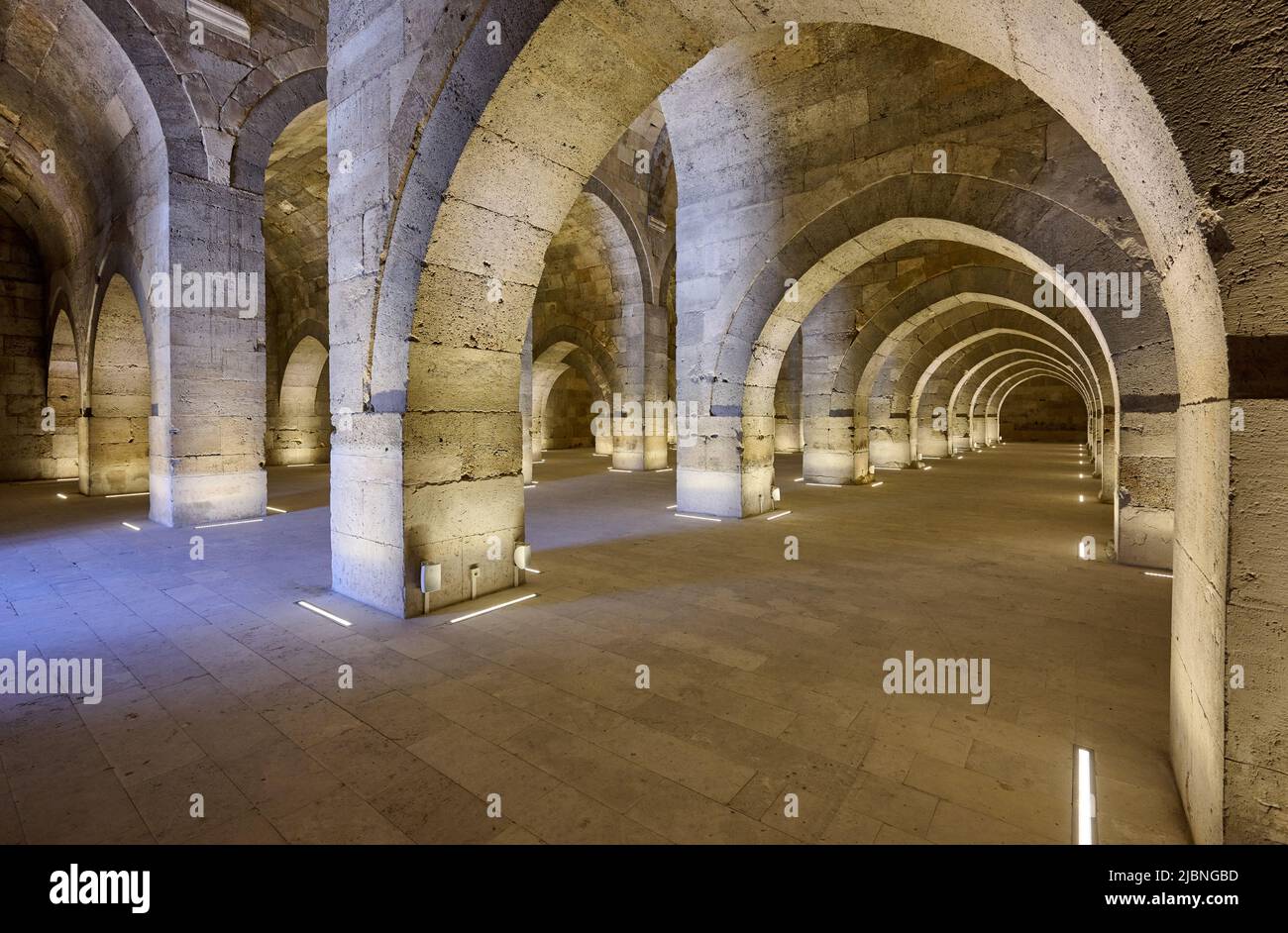 interior view of Sultan Han, traditional caravanserai, Sultanhanı ...