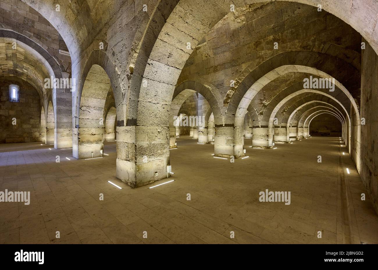 interior view of Sultan Han, traditional caravanserai, Sultanhanı ...
