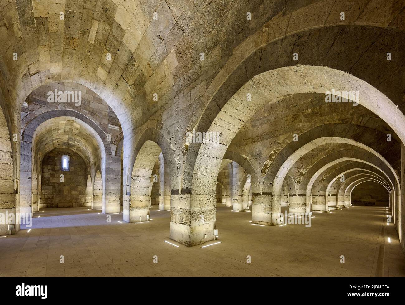 interior view of Sultan Han, traditional caravanserai, Sultanhanı ...
