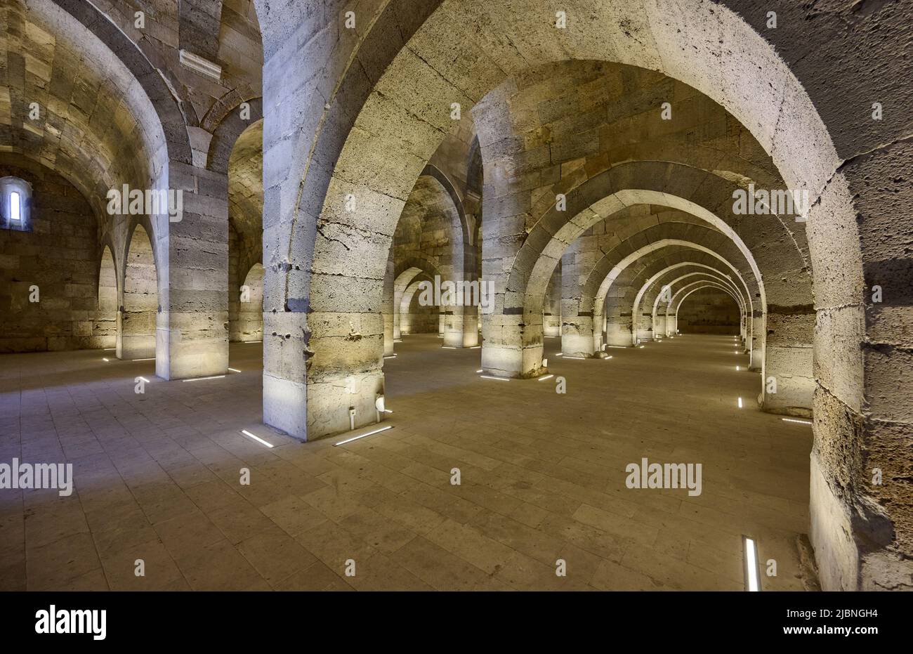 interior view of Sultan Han, traditional caravanserai, Sultanhanı ...