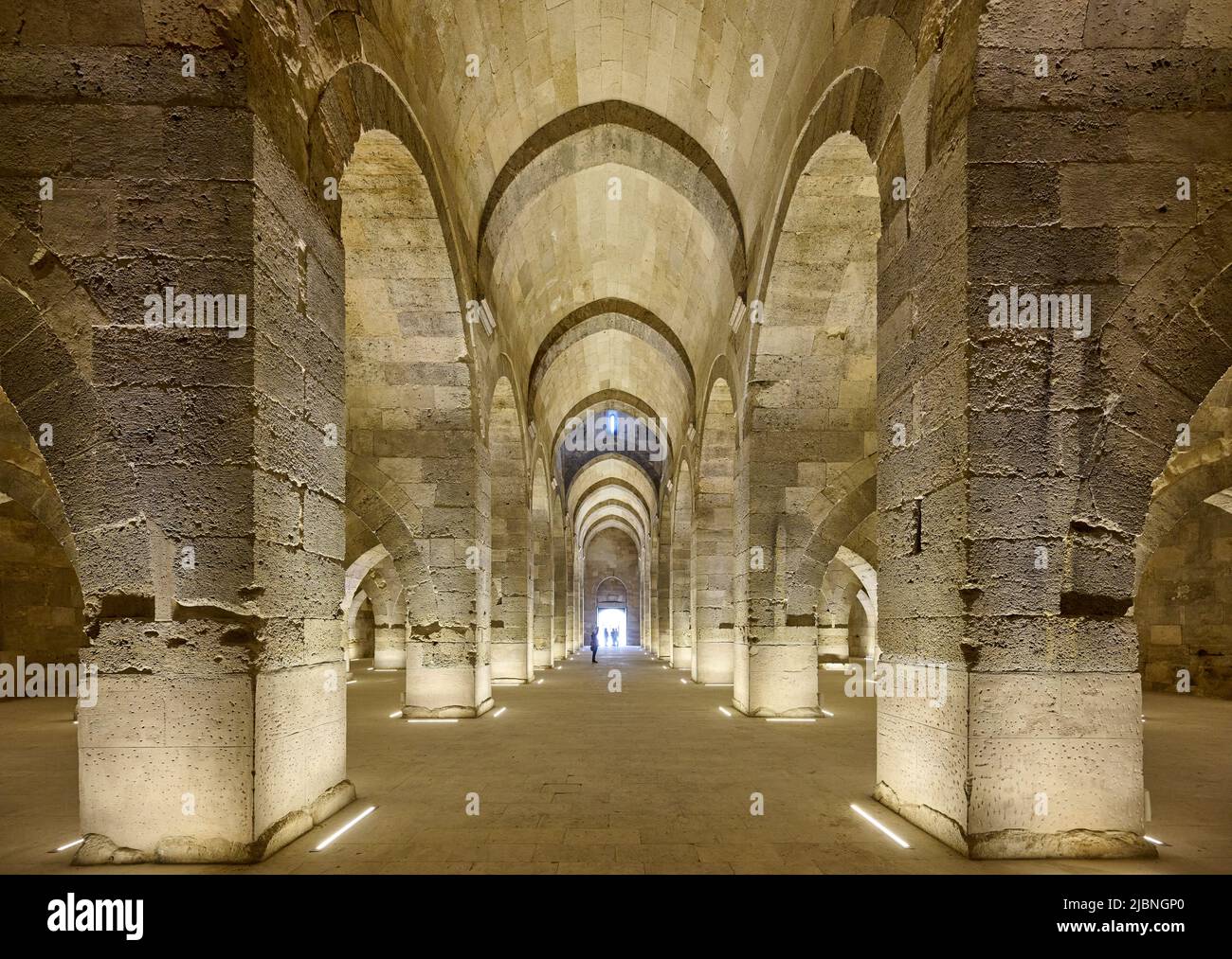 interior view of Sultan Han, traditional caravanserai, Sultanhanı ...