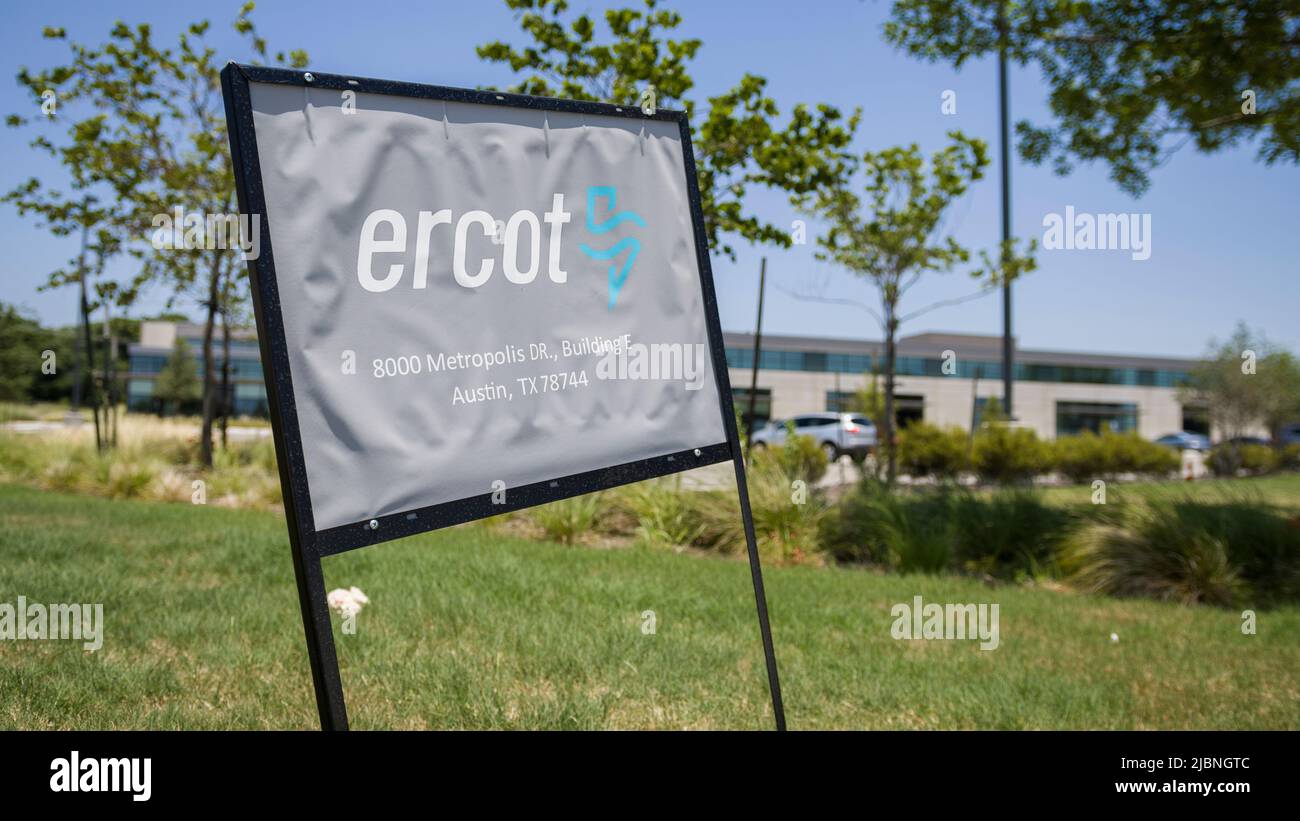 Austin, Texas - June 6, 2022: ERCOT (Electric Reliability Council of ...