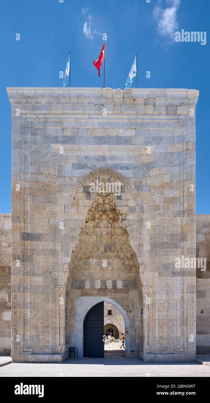 outside view of Sultan Han, traditional caravanserai, Sultanhanı ...