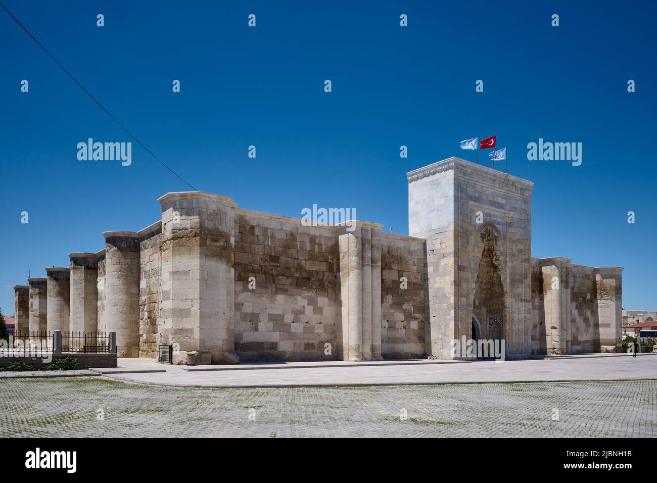 outside view of Sultan Han, traditional caravanserai, Sultanhanı ...