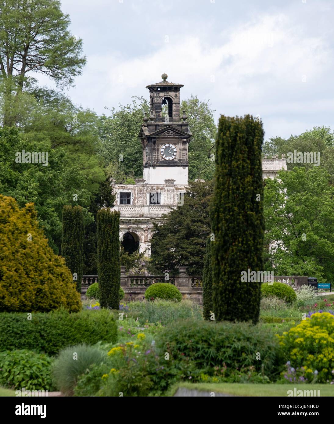 Italianate Garden on the Trentham Estate, Stoke-on-Trent, UK. The ...