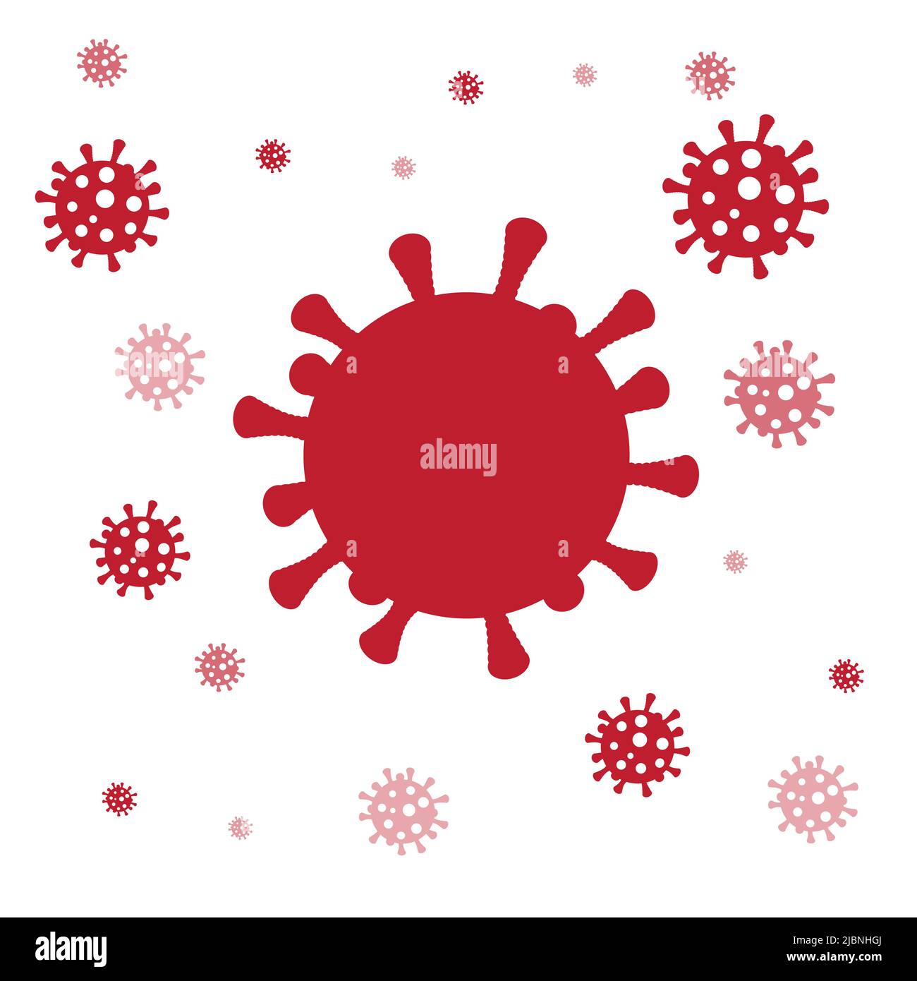 Red virus molecules Monkeypox on white background Stock Photo - Alamy
