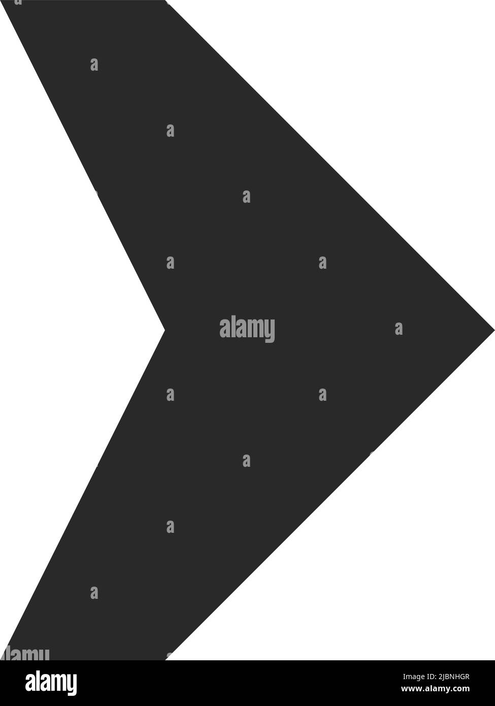 Black bold arrowhead. Road direction symbol. Navigation icon Stock ...