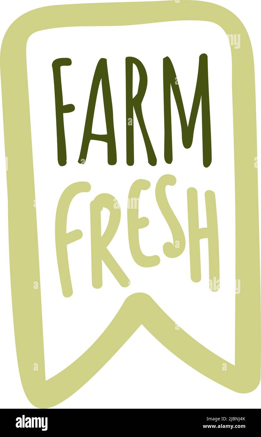 Farm fresh logo. Green organic food label Stock Vector Image & Art - Alamy