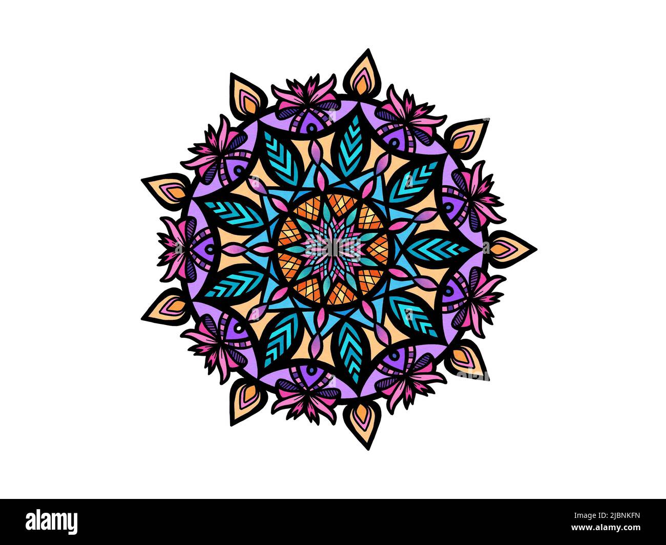 Colorful ornament Cut Out Stock Images & Pictures - Alamy