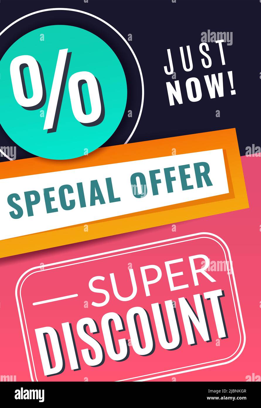 Super discount advertising background. Marketing poster template Stock ...