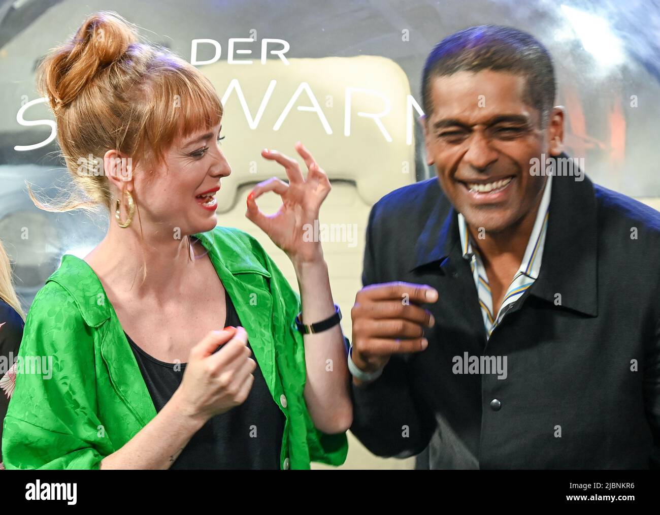 Berlin, Germany. 07th June, 2022. Actors Leonie Benesch and Alexander ...