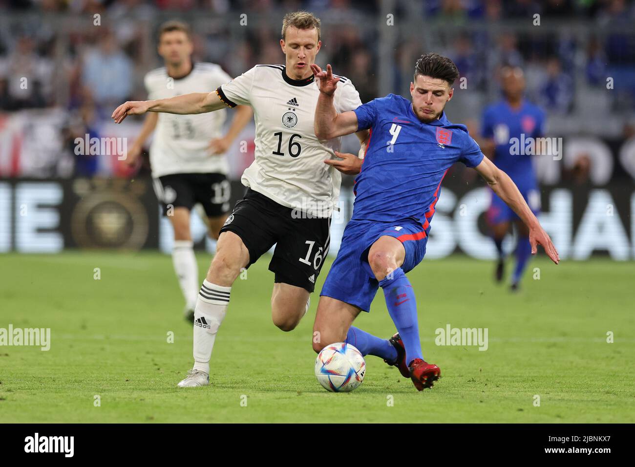 Munich, Germany. 07th June, 2022. Soccer: Nations League A, Germany ...