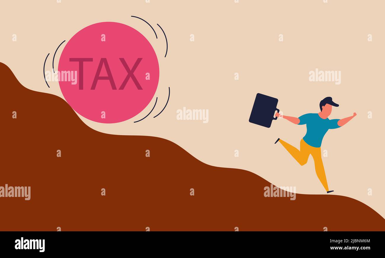 Tax return frustrated Stock Vector Images - Alamy