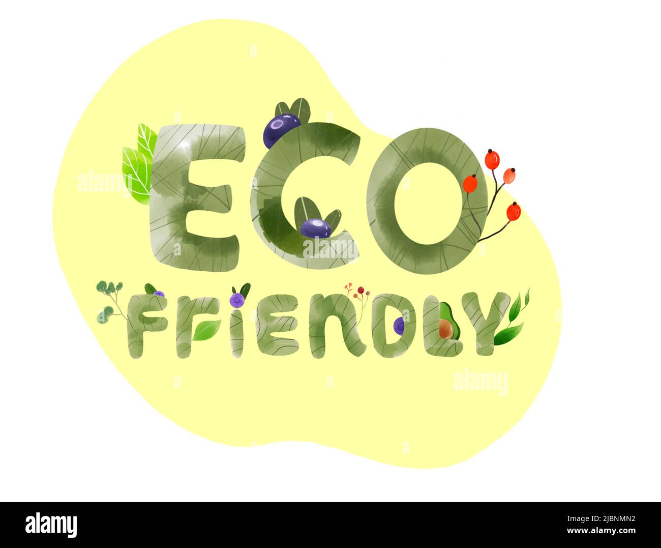 text ECO friendly green vegan logo organic design illustration product ...