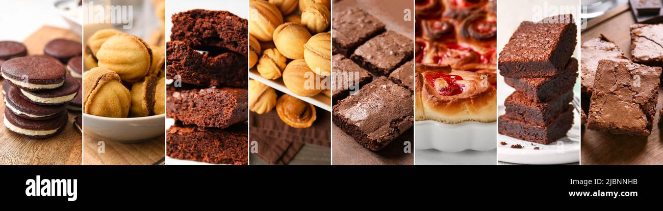 Set of delicious traditional pastries Stock Photo - Alamy