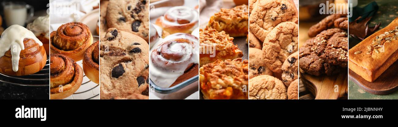 Set of delicious traditional pastries Stock Photo - Alamy