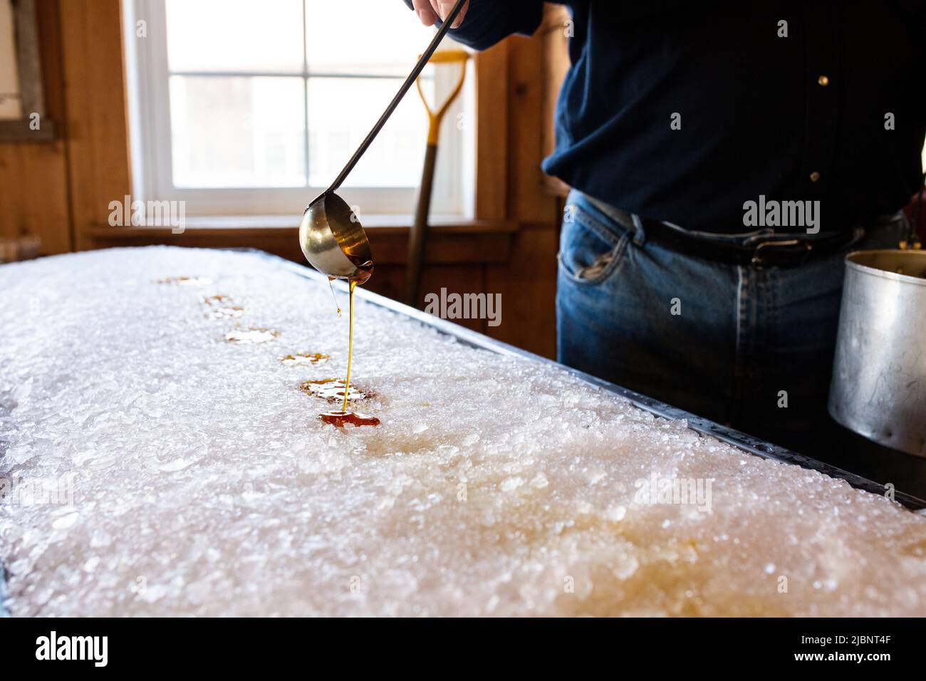 Maple taffy making hi-res stock photography and images - Alamy