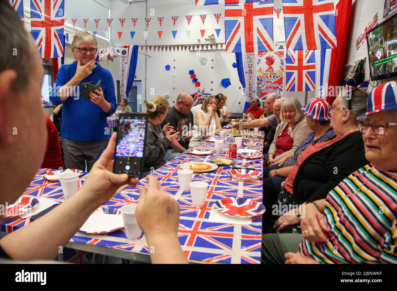 London, UK. 05th June, 2022. Members of the deaf community attend The ...