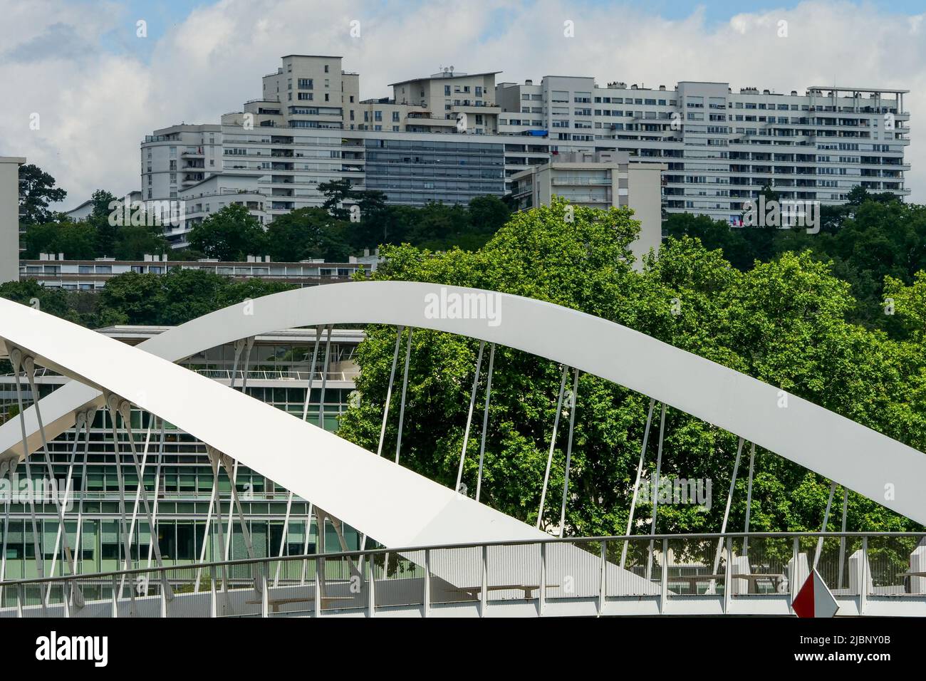 Schuman bridge, Vaise district, Lyon, Rhône department, AURA Region ...