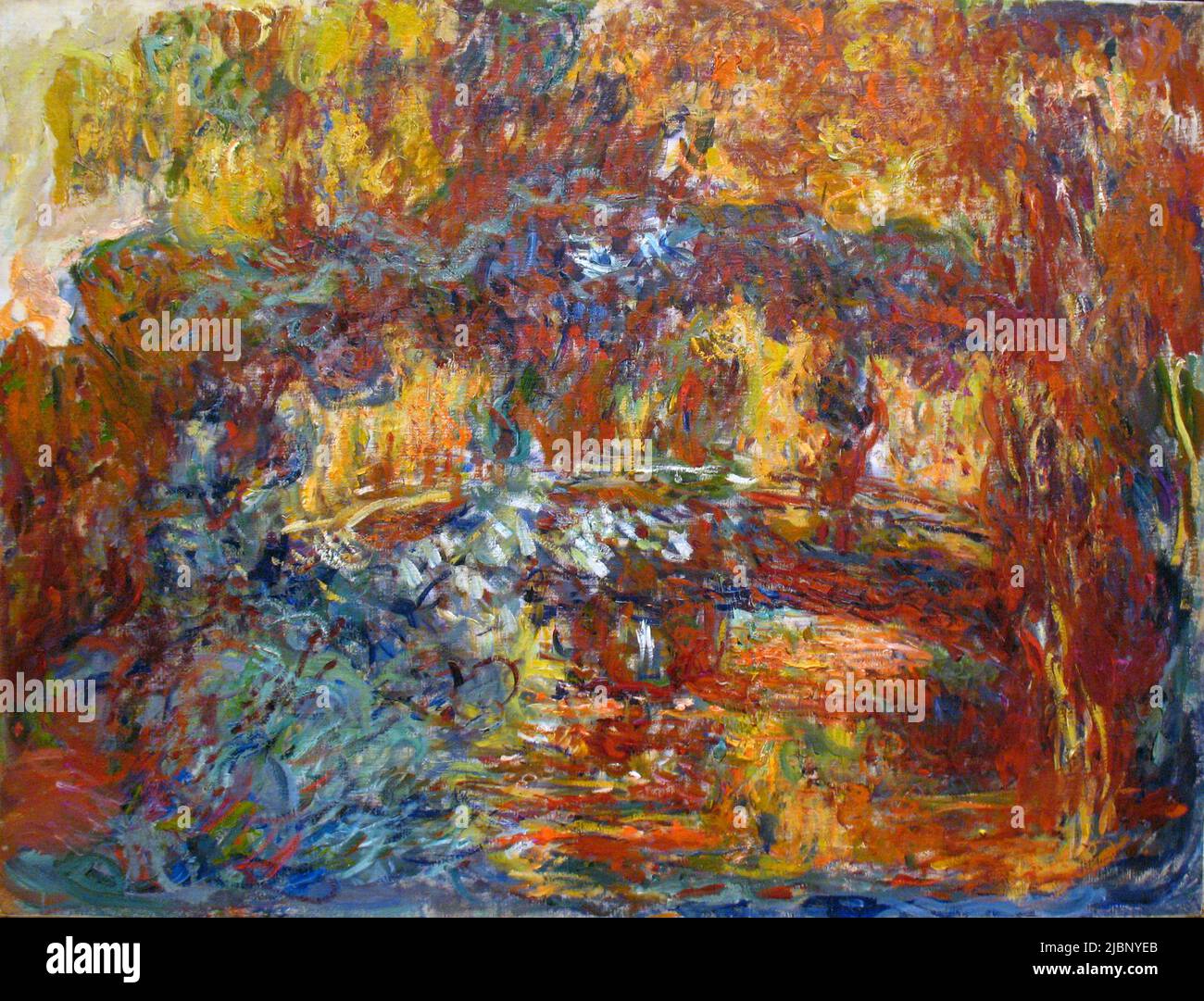 The Japanese Footbridge, 1920–1922, Painting by Claude Monet Stock ...
