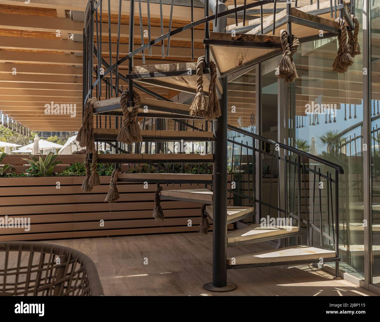 Spiral staircase outside building on hi-res stock photography and ...