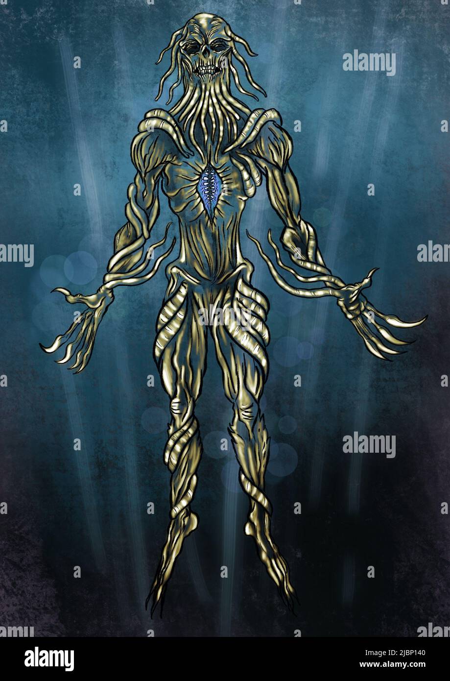 eldritch being illustration Stock Photo - Alamy