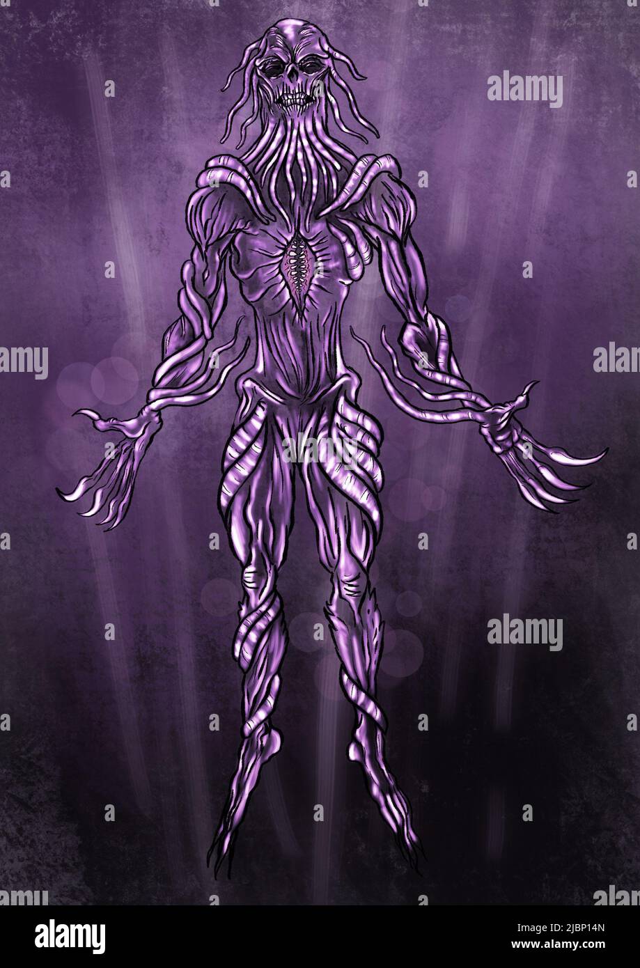 eldritch being illustration Stock Photo - Alamy