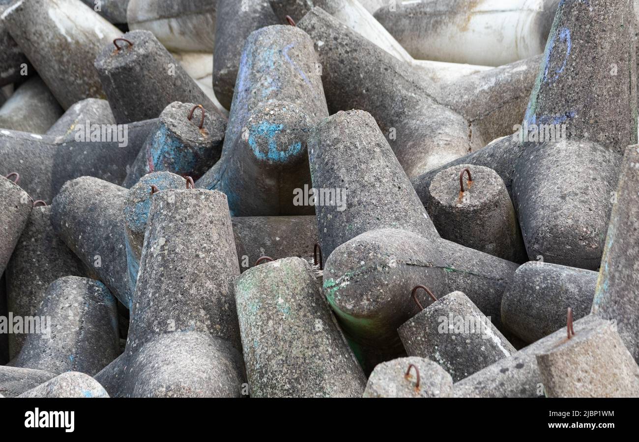 Breakwater background texture solid concrete hi-res stock photography ...
