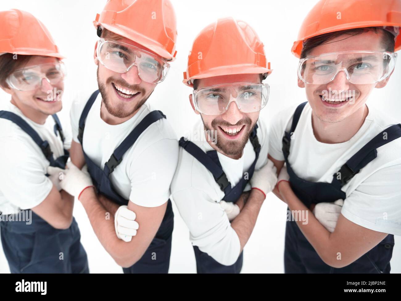 closeup.A group of professional industrial workers Stock Photo - Alamy