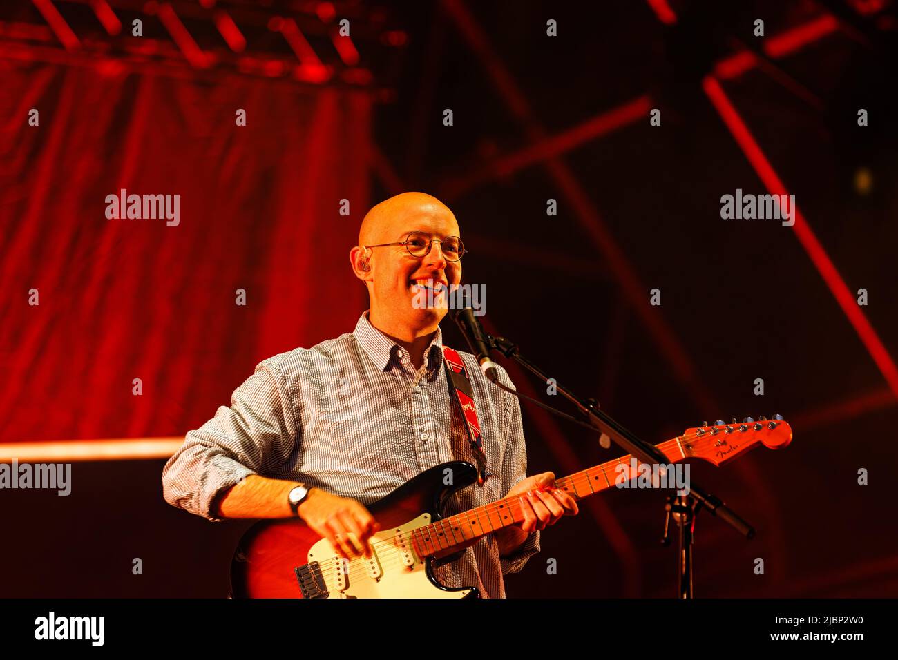 June 4, 2022: Jack Steadman of Bombay Bicycle Club at Live At Leeds in ...