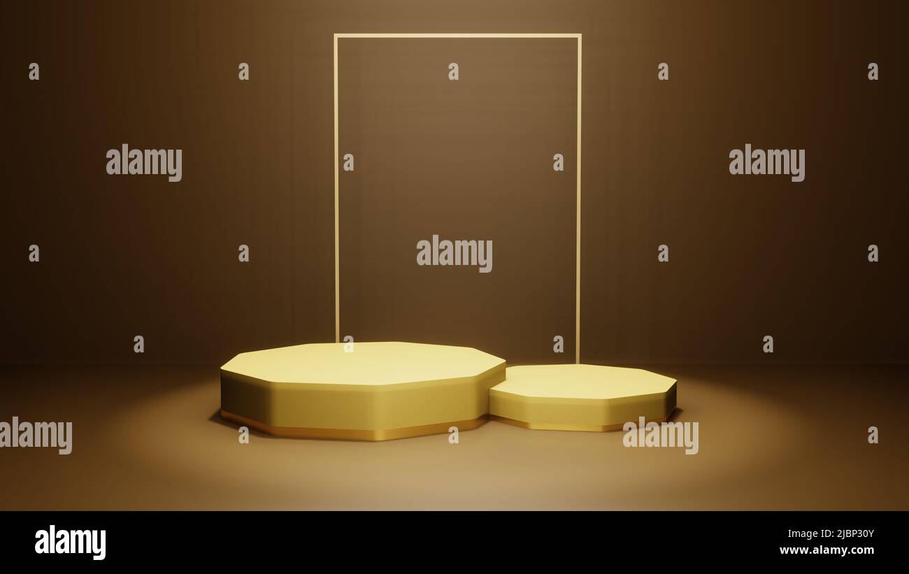 3d product abstract minimal scene spotlight with geometric platform ...