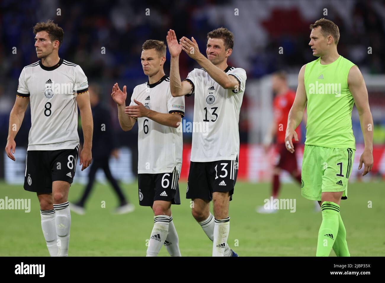 Munich, Germany. 07th June, 2022. Soccer: Nations League A, Germany ...