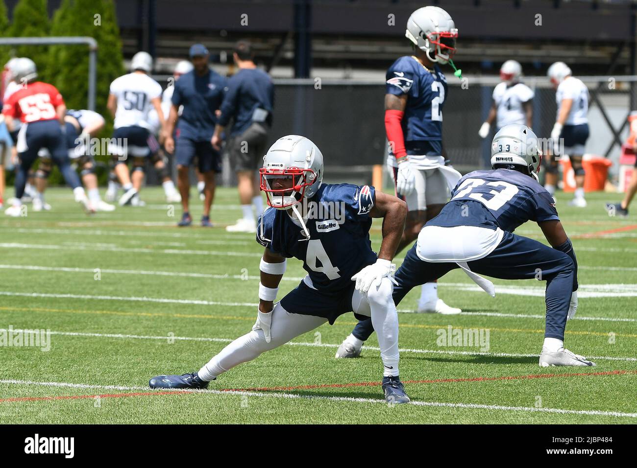 June 7, 2022; Foxborough, MA, USA; New England Patriots cornerback ...