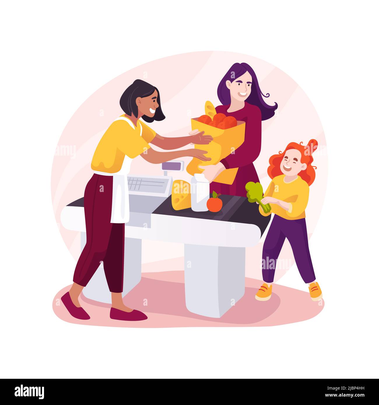 Making purchase isolated cartoon vector illustration Stock Vector Image ...