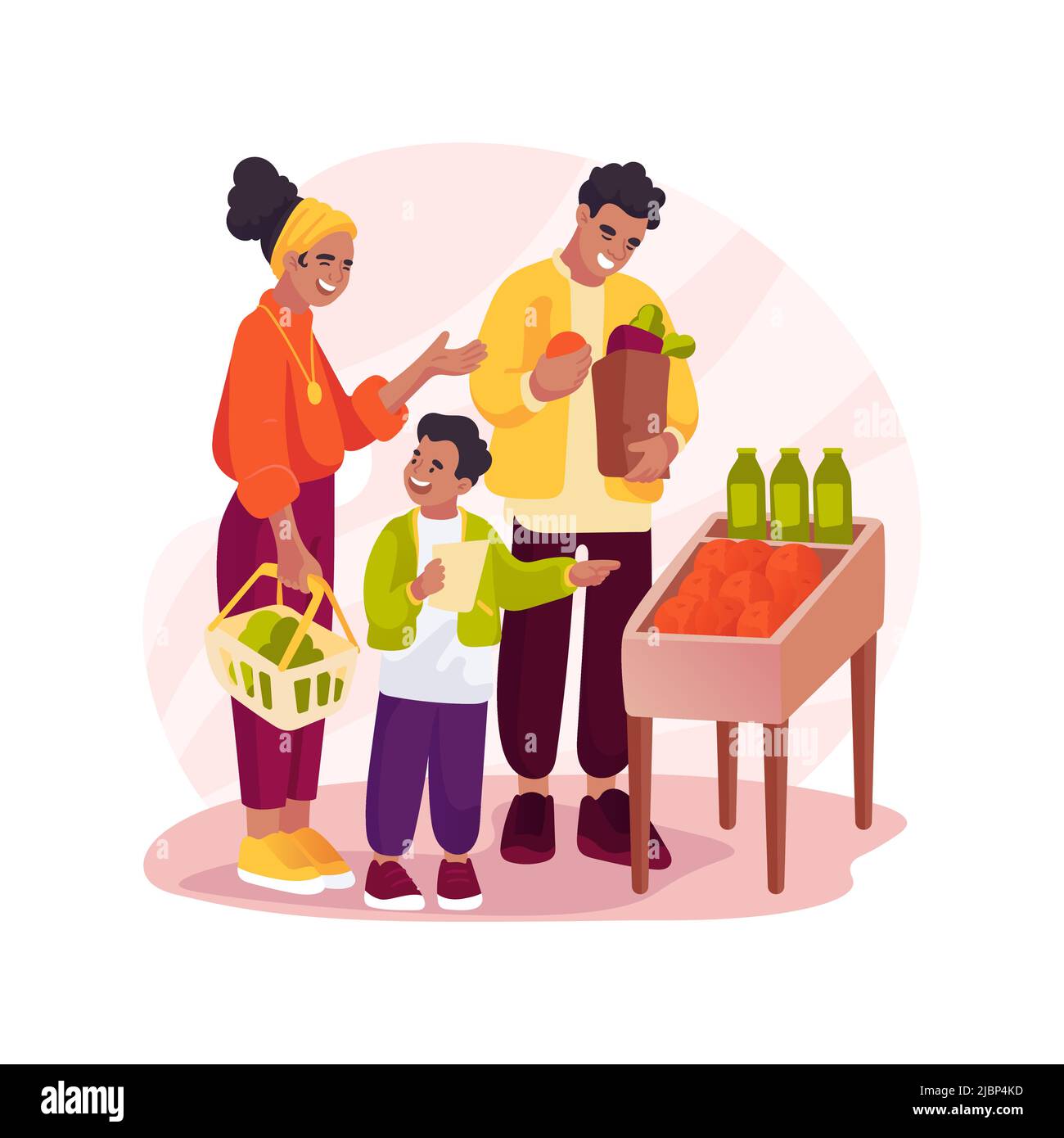 Shopping list isolated cartoon vector illustration Stock Vector Image ...