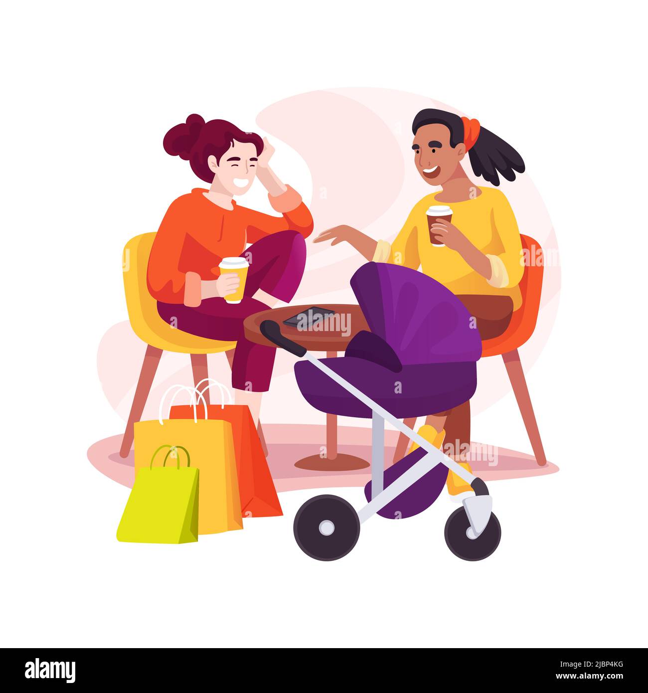Coffee break isolated cartoon vector illustration Stock Vector Image ...