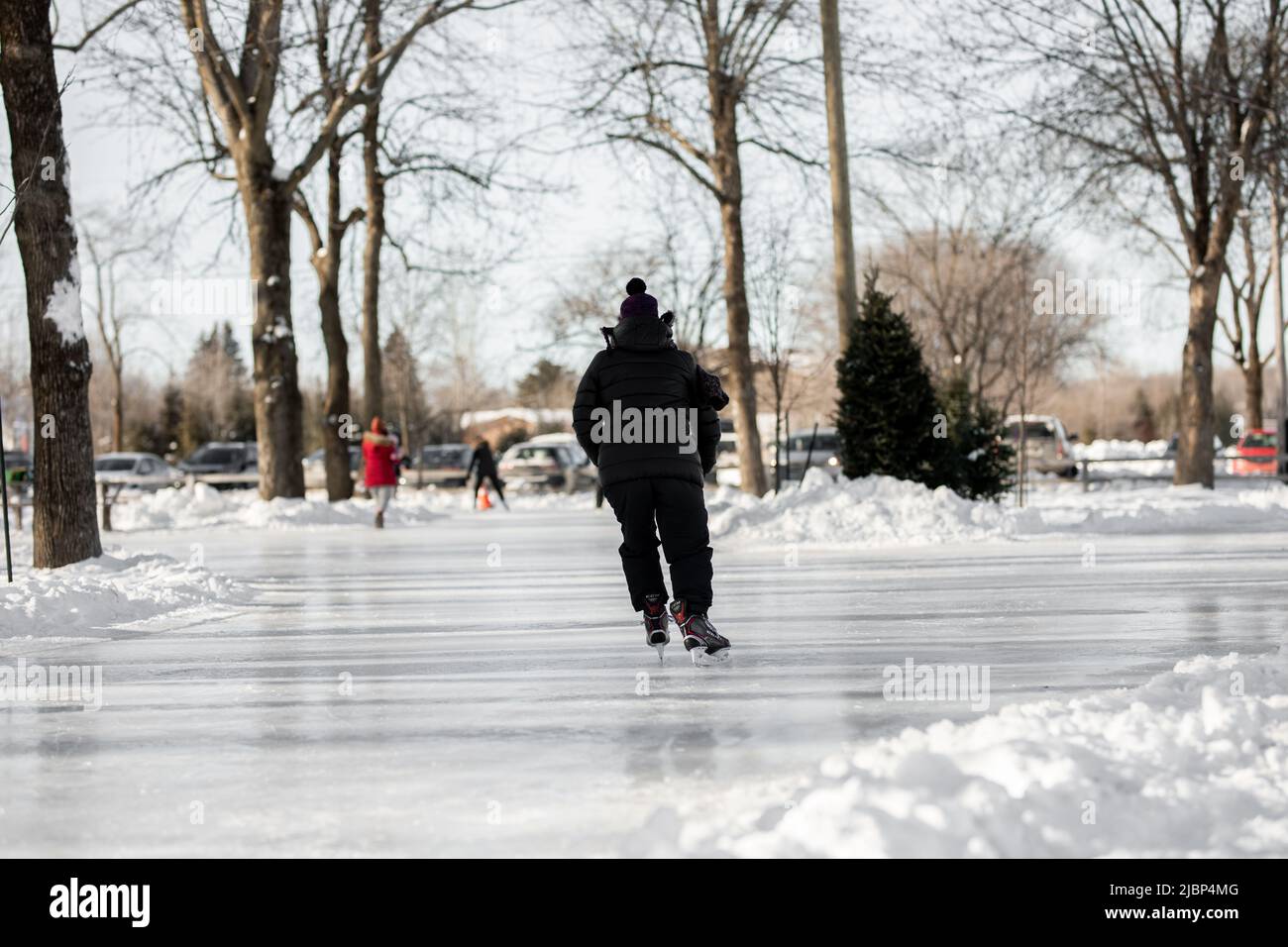Ice skating quebec city hi-res stock photography and images - Alamy