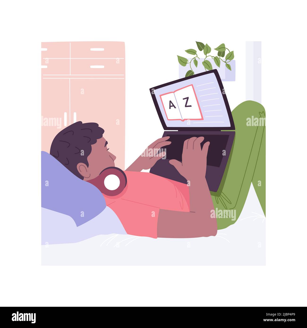 Online platform isolated cartoon vector illustrations Stock Vector ...