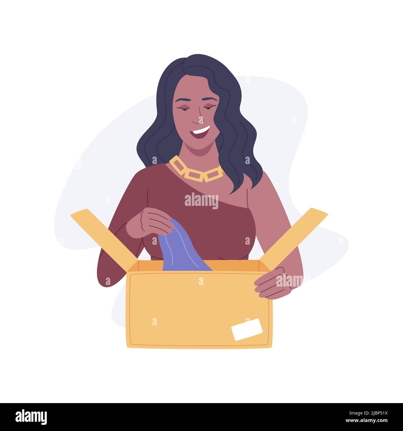 Order arrived isolated cartoon vector illustrations Stock Vector Image ...