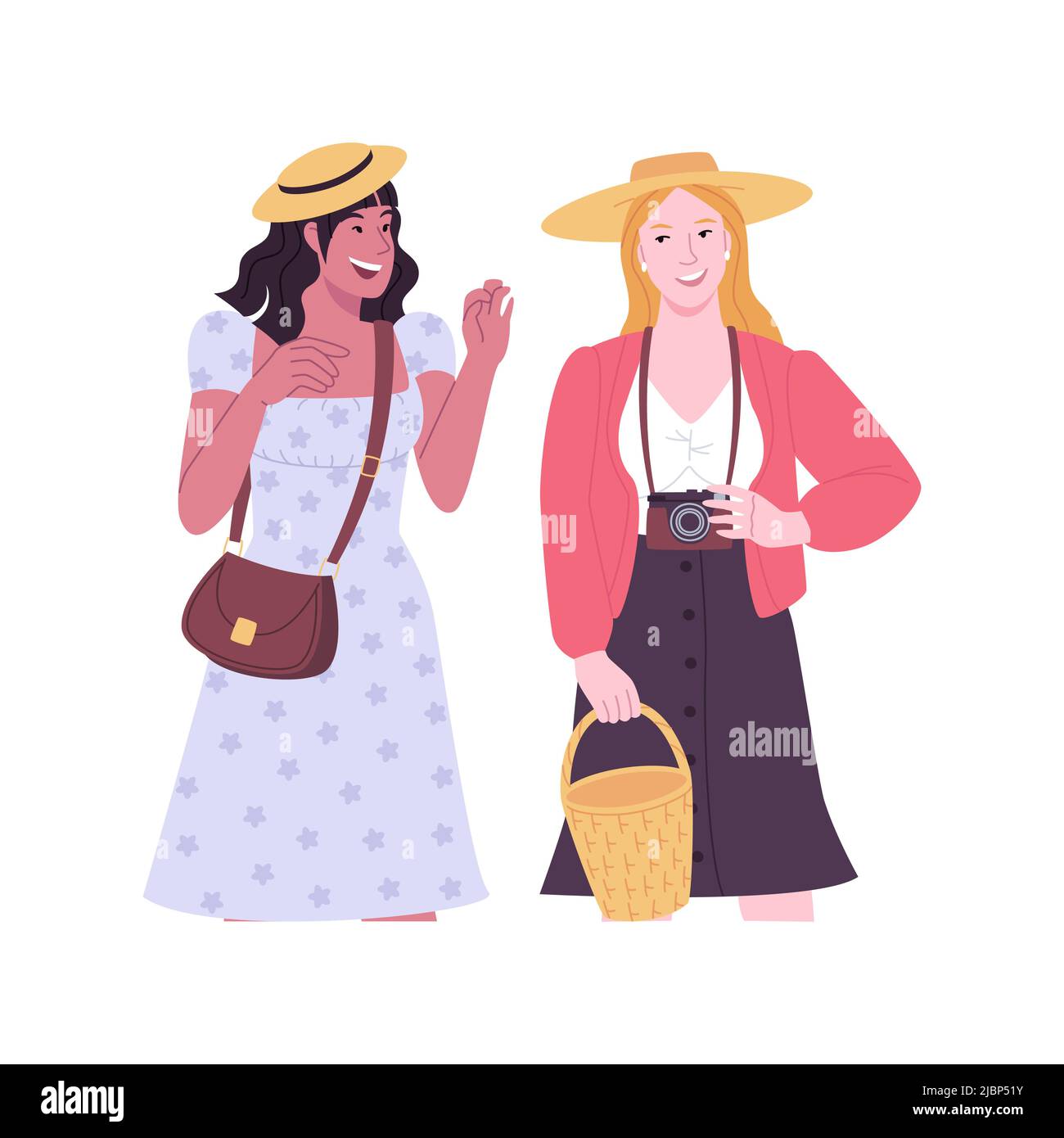 Vintage clothes isolated cartoon vector illustrations Stock Vector ...