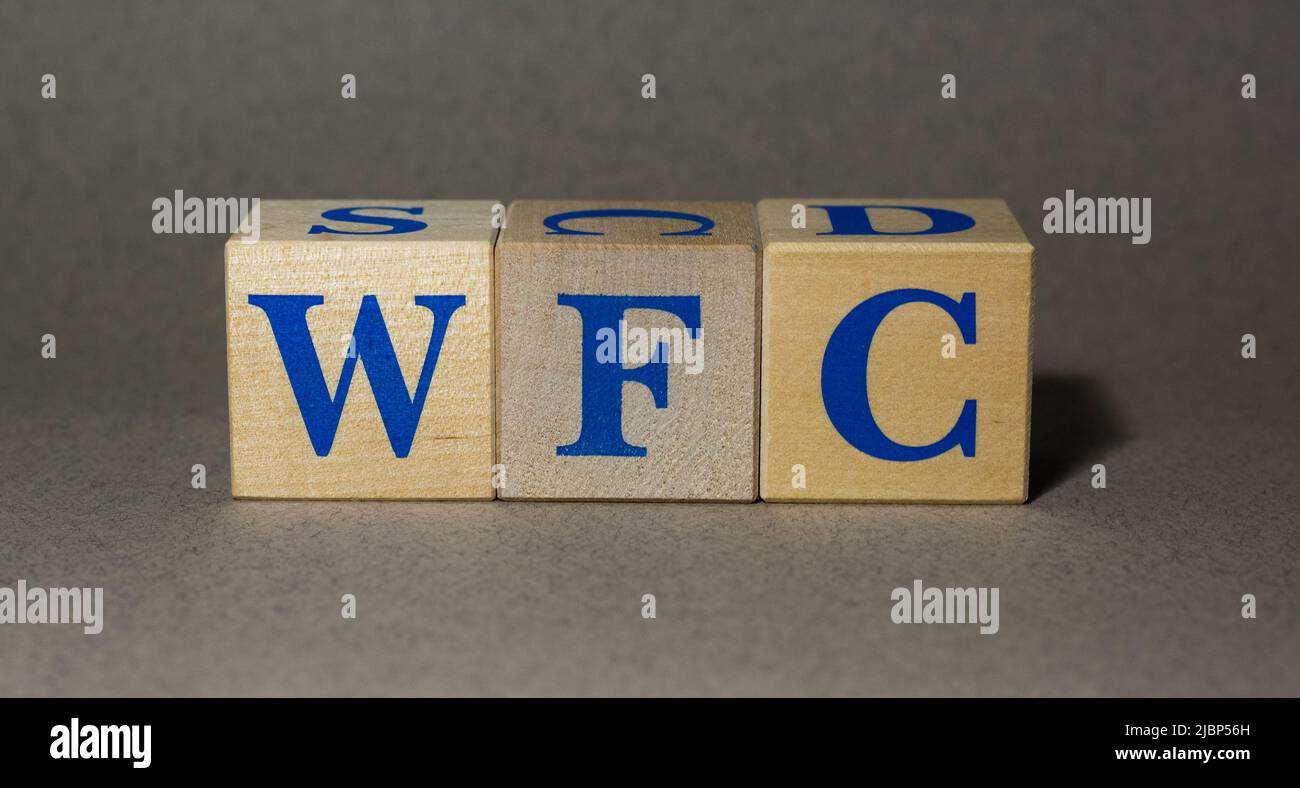 January 19, 2022. New York, USA. Stock Ticker symbol of Wells Fargo WFC ...